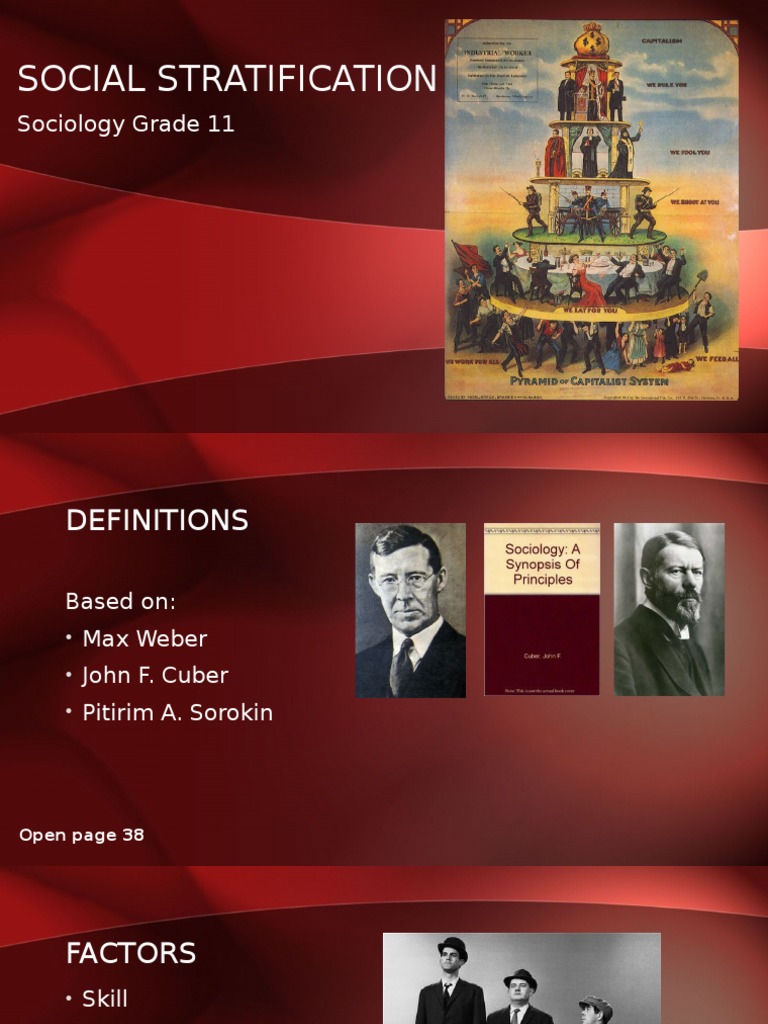 Social Stratification: Sociology Grade 11 | PDF | Social Stratification ...