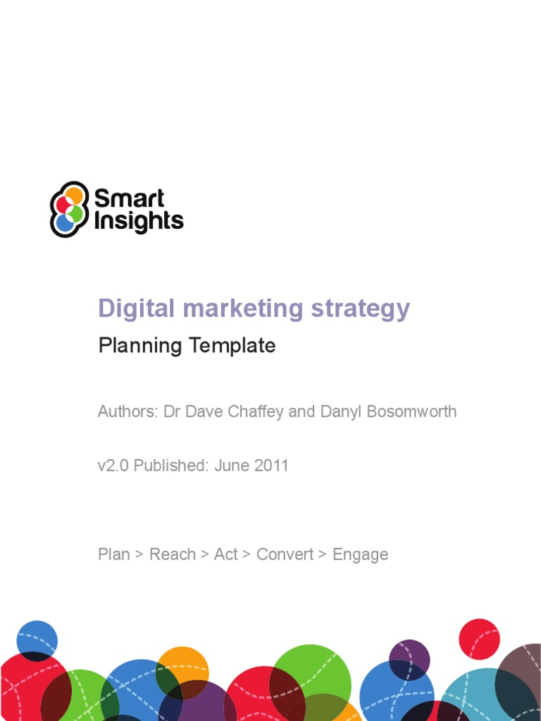 v1.1 Digital Marketing Plan Template | PDF | Digital Marketing | Social ...
