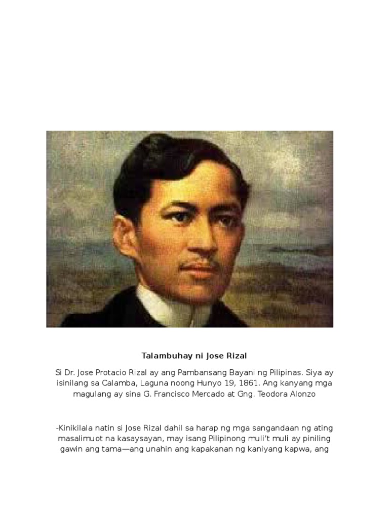 Pambansang Bayani Jose Rizal