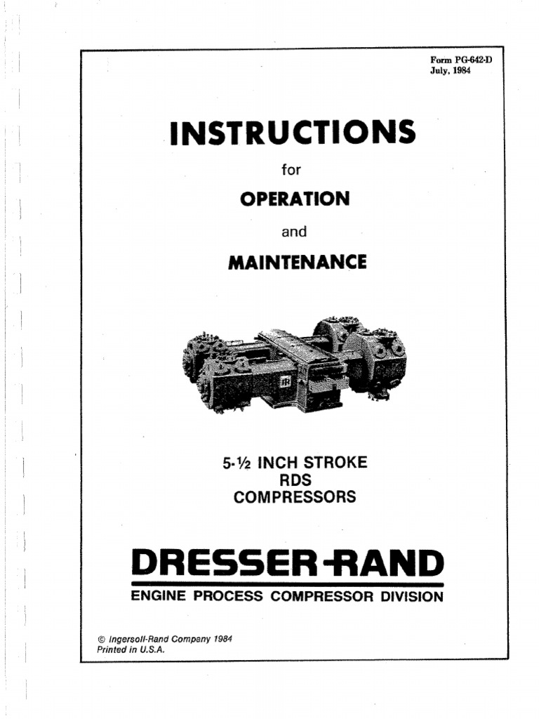 Compresor Rds Dresser Rand | PDF