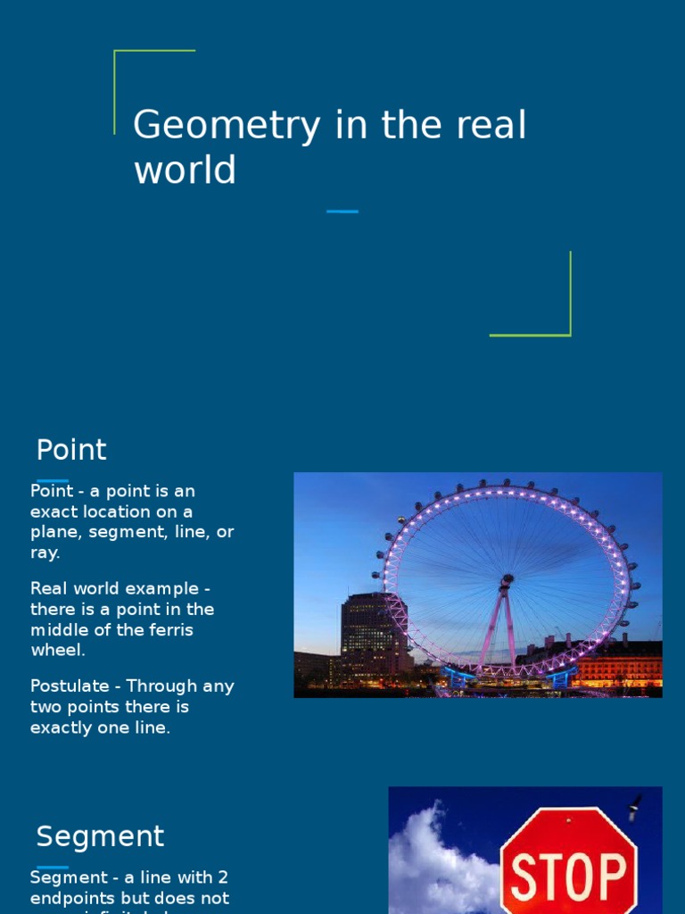 Line Segment In Real Life