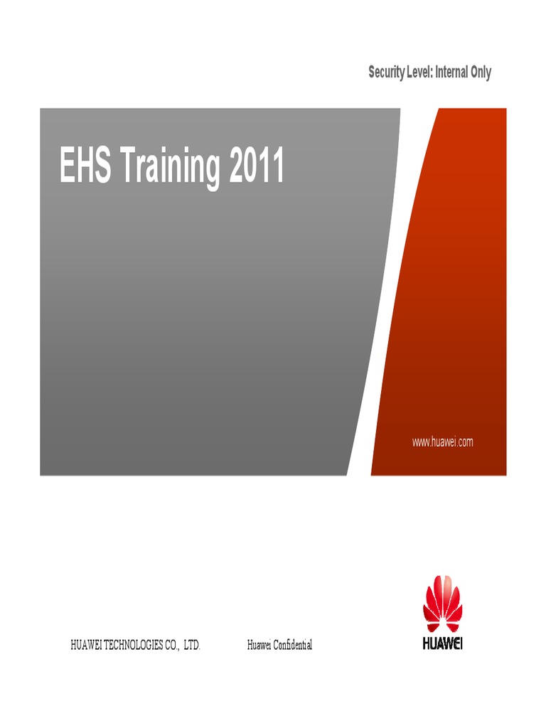 Main Ehs Training 2011 Pdf Personal Protective Equipment Prevention