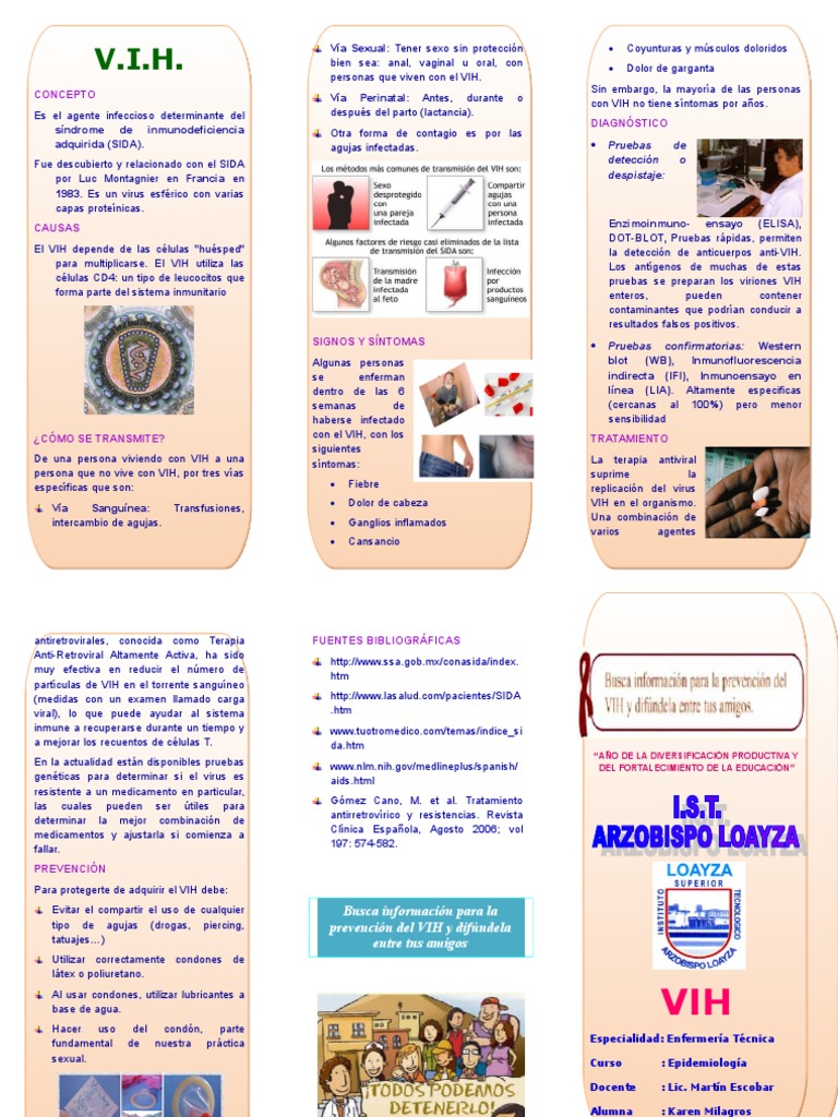 Triptico_VIH-rosalis | Condón | VIH / SIDA