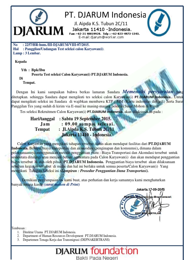 PT - Djarum (Indonesia) | PDF