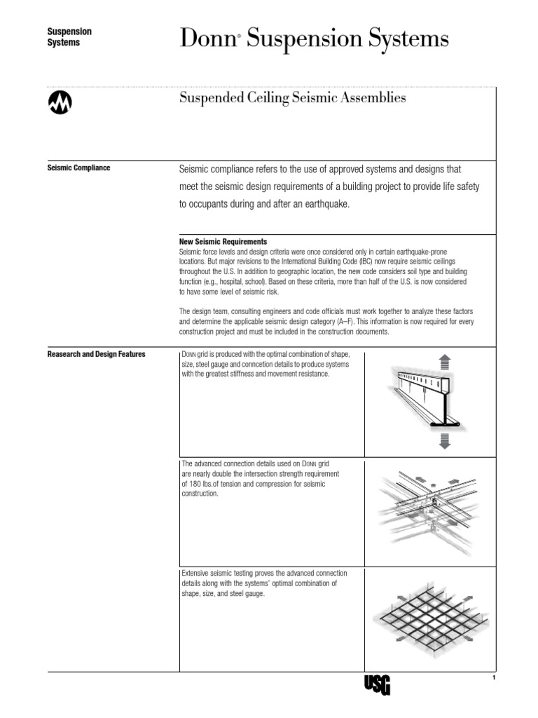 Seismic Technical Guide Suspended Ceiling Seismic Assemblies en SC2233 ...