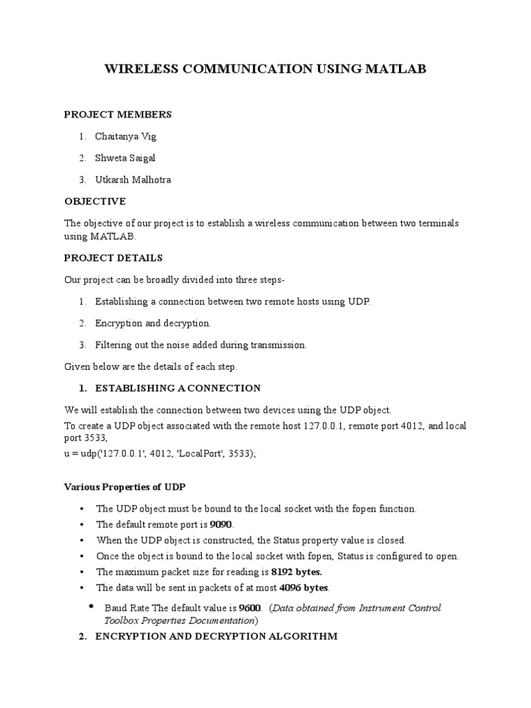 Wireless Communication Using Matlab | PDF | Principal Component Analysis | Filter (Signal ...