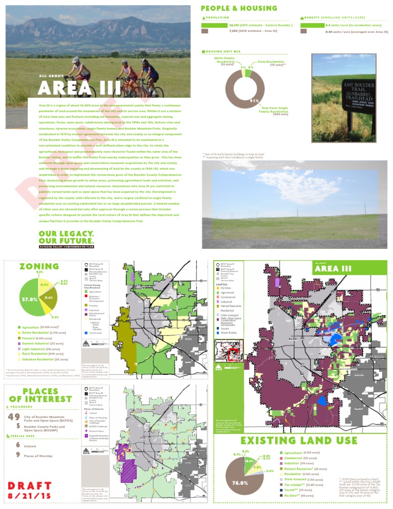 Area III Fact Sheet | PDF | Boulder | Single Family Detached Home