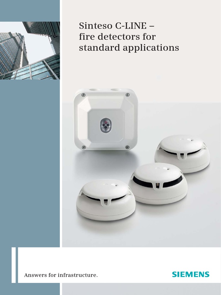 Siemens Sinteso C-LINE Detectors | PDF | Sensor | Computer Network