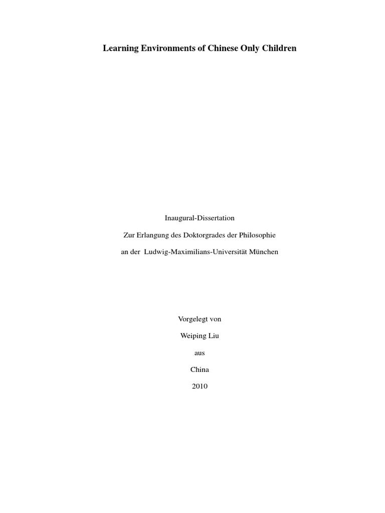 Liu Weiping | PDF | Psychology | Behavioural Sciences