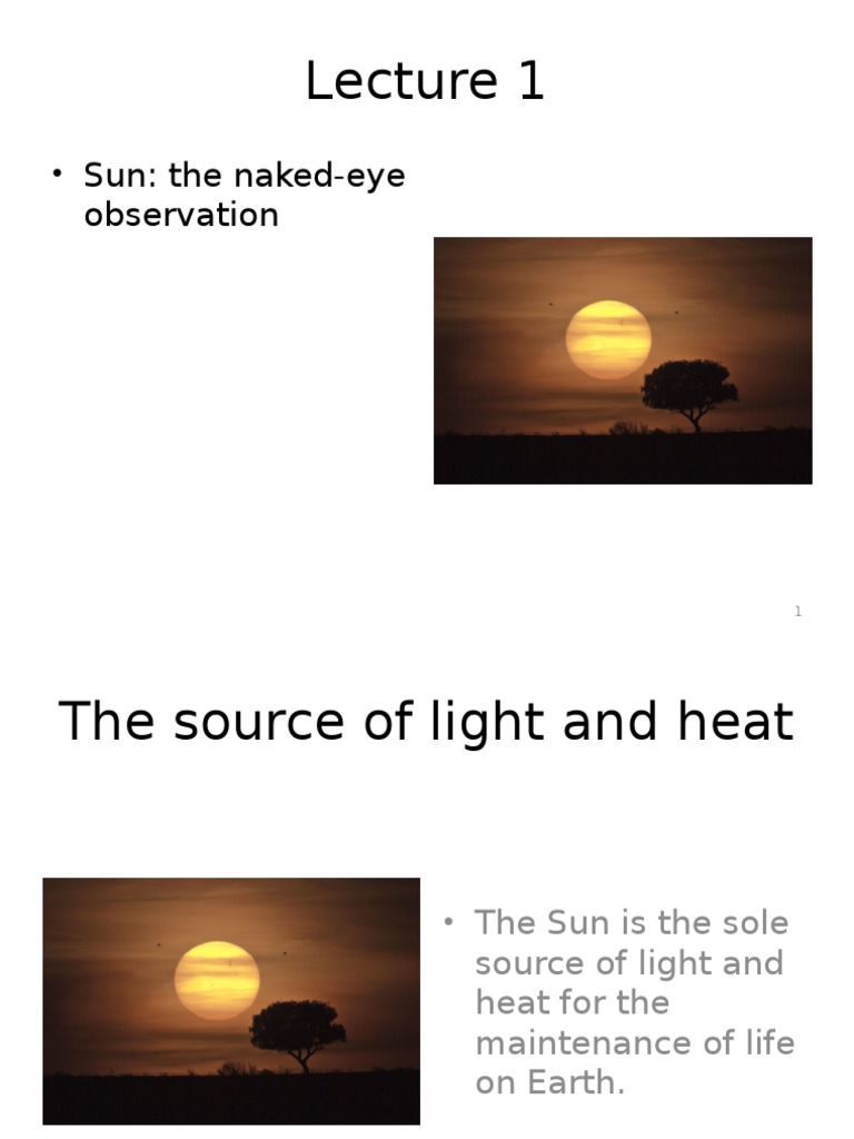 Sun: The Naked-Eye Observation | PDF | Sunset | Sun