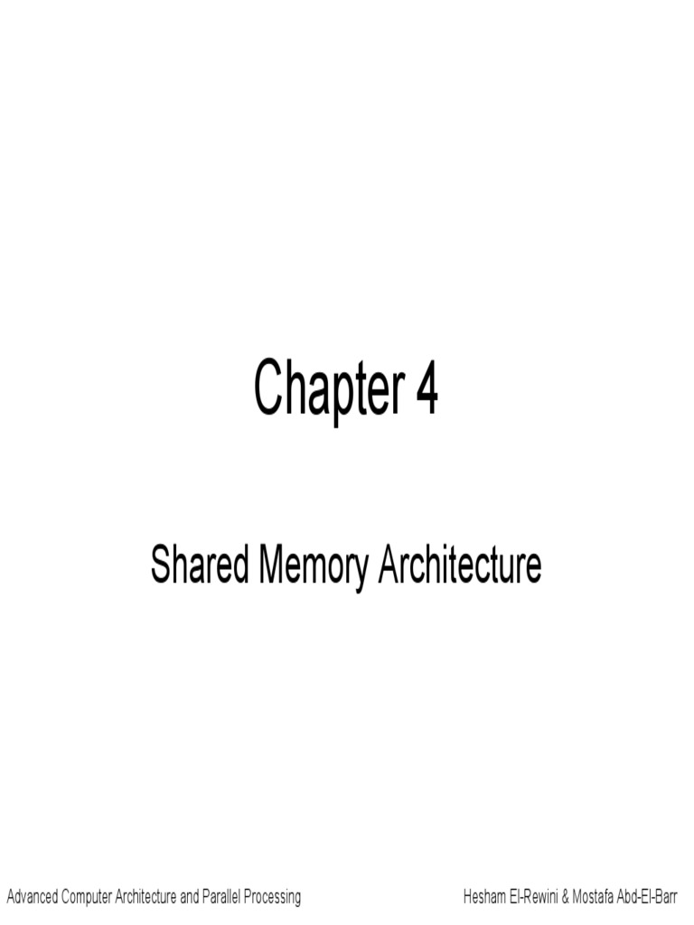Overview of Shared Memory Systems | PDF | Cache (Computing) | Parallel ...