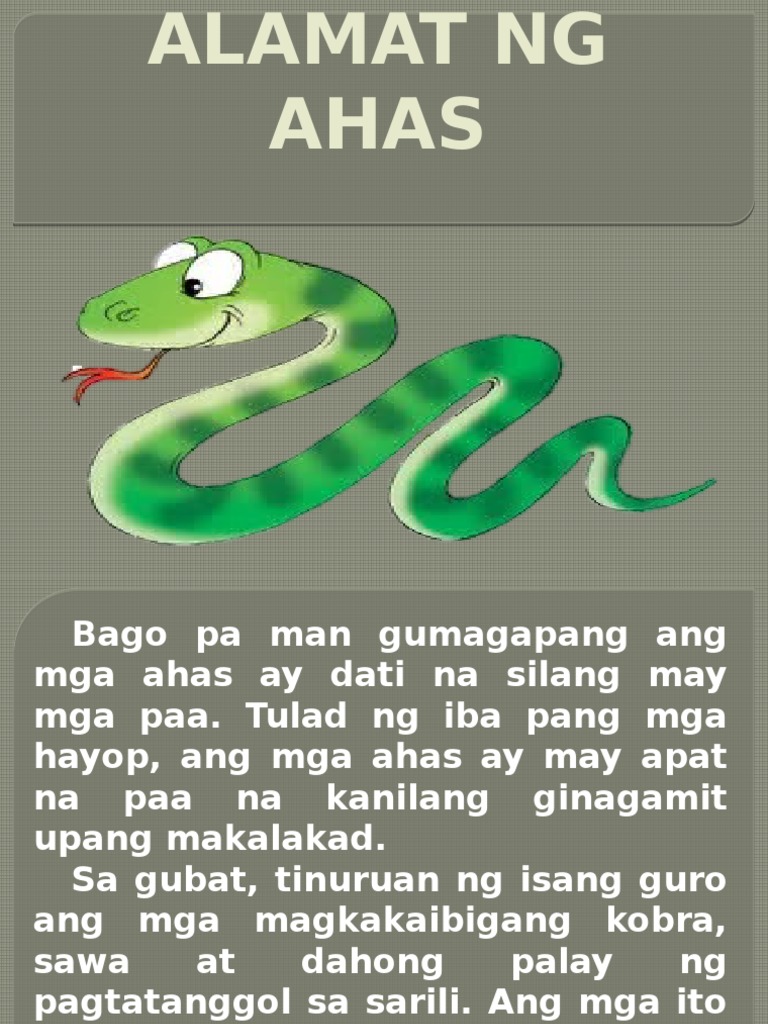 Alamat NG Ahas | PDF
