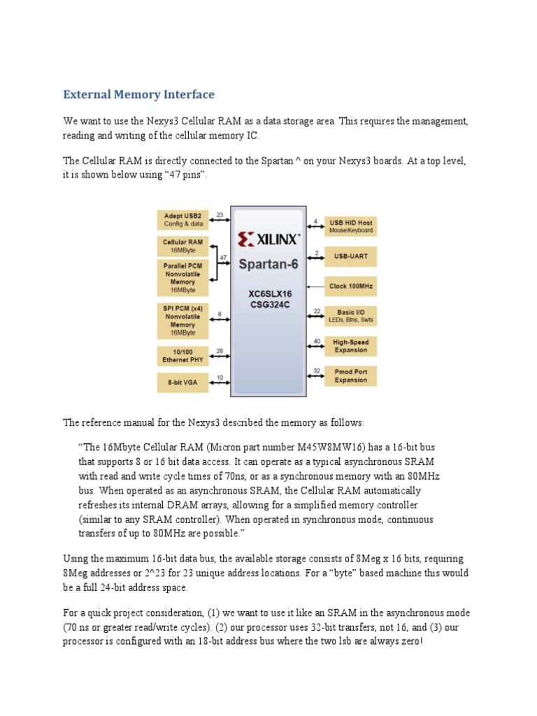 CellularRam-External Memory Interface | PDF | Random Access Memory ... CellularRam-External Memory Interface | PDF | Random Access Memory ...