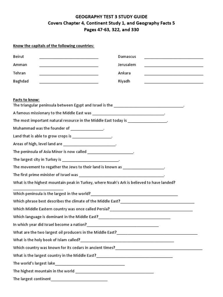 Abeka 5th History/Geog Test 3 Study Guide | PDF | Business | Politics