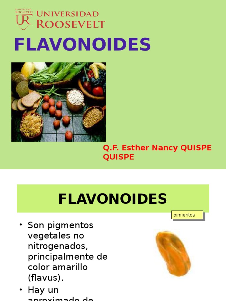 Flavonoides: Propiedades y Fuentes | PDF | Flavonoide | Alimentos