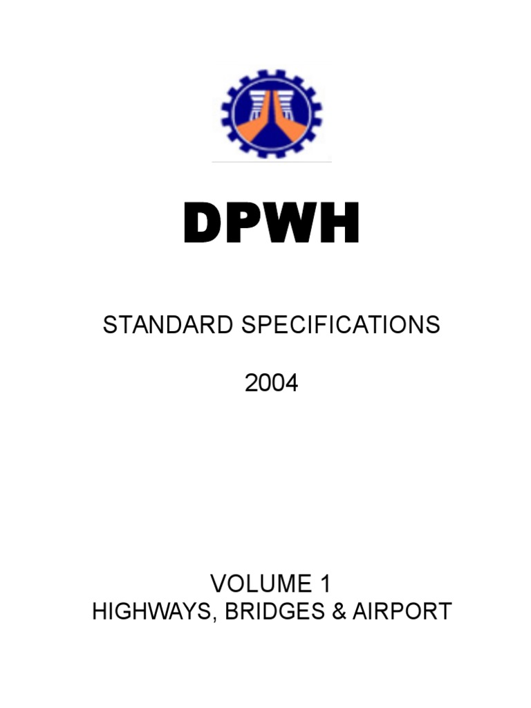 DPWH Standard Specifications Volume 1 | PDF | Road Surface | Asphalt