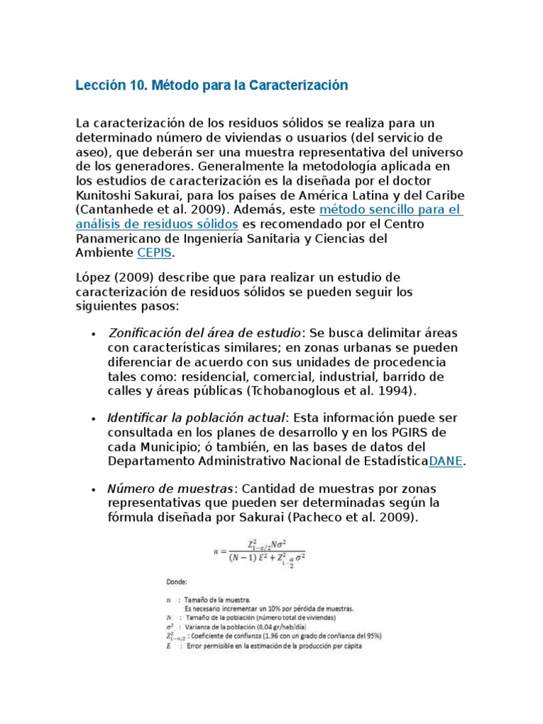 Método Del Cuarteo | PDF | Residuos | Muestreo (Estadísticas)