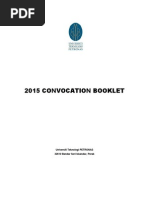 UiTM Convocation Guidelines 2025 | PDF | Academic Degree | Mail