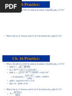 Ch. 17 - Practice Problems With Buffers - ANSWERS | PDF | Buffer Solution | Ph