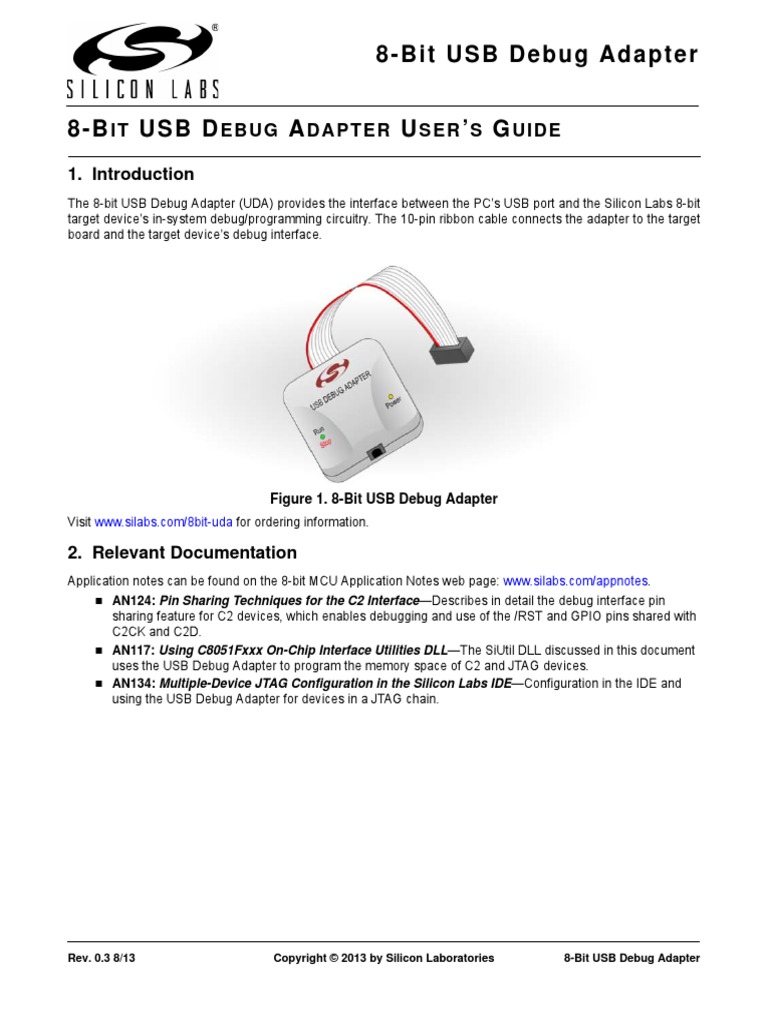 8 Bit USB Debug Adapter | PDF | Usb | Device Driver
