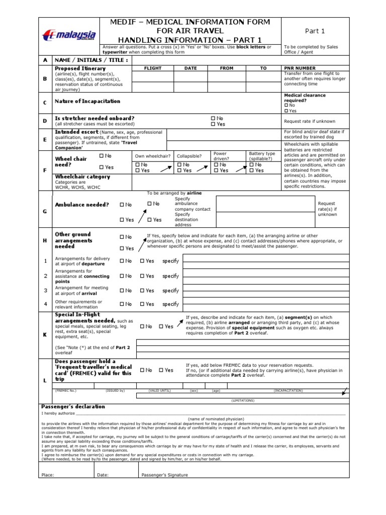 Medif Forms | PDF