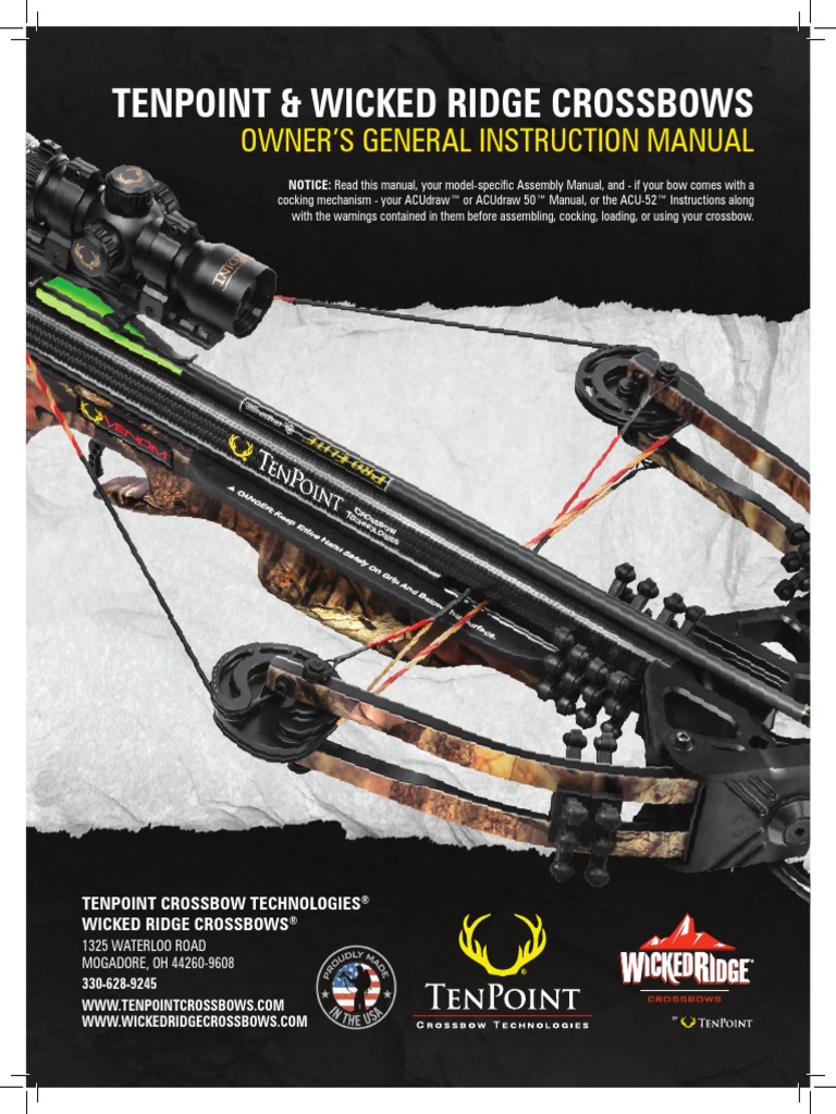 2015 TenPoint Amp Wicked Ridge General Owner39s Manul | PDF | Arrow ...