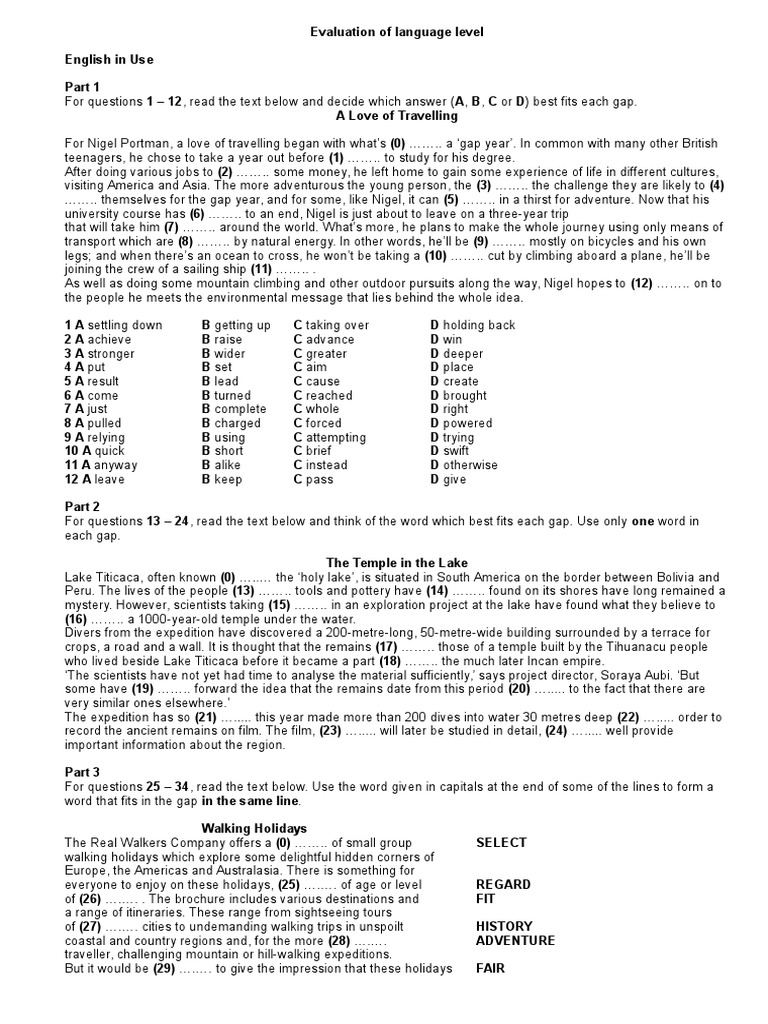 Test b2 Letter | PDF