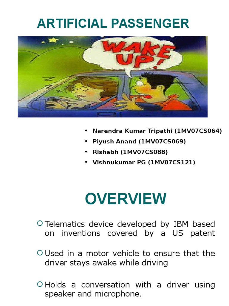 Artificial Passenger | Download Free PDF | Computing | Areas Of Computer Science