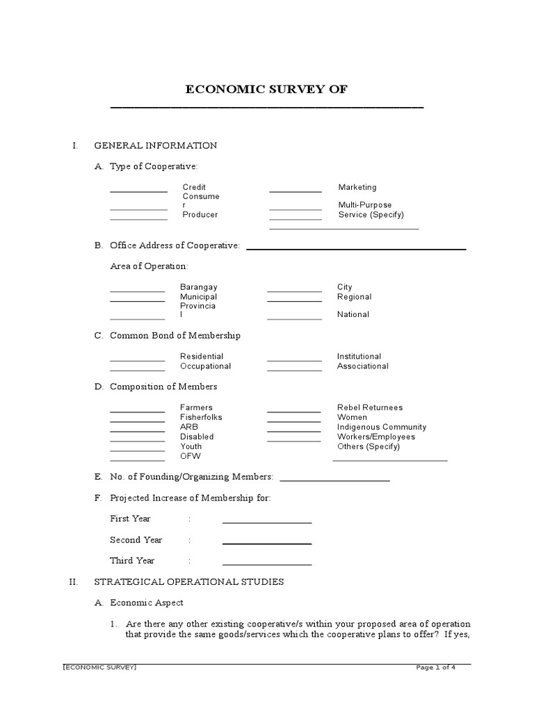 Economic Survey | PDF | Cooperative | Loans