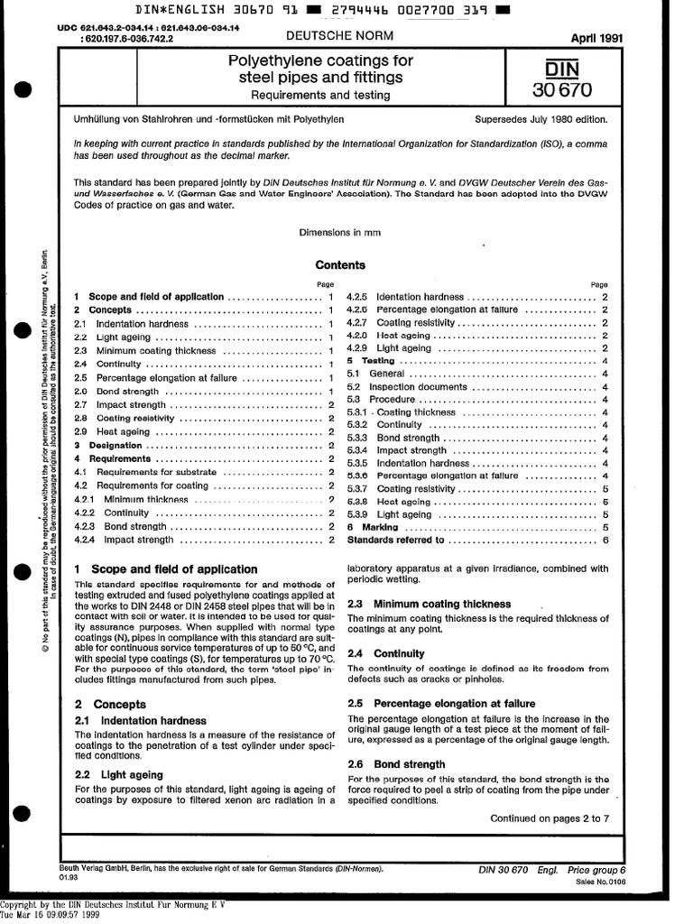Din 30670 | PDF