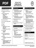 Postoperative Care Checklist for Nurses | PDF