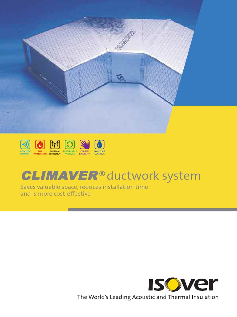 Climaver Ductwork System Brochure | Duct (Flow) | Building Insulation