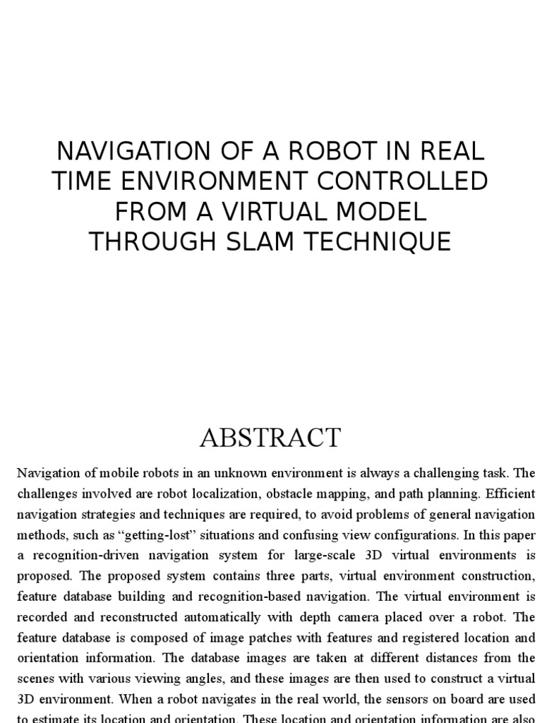 Navigating the Real World Through a Virtual Model: A SLAM-Based ...