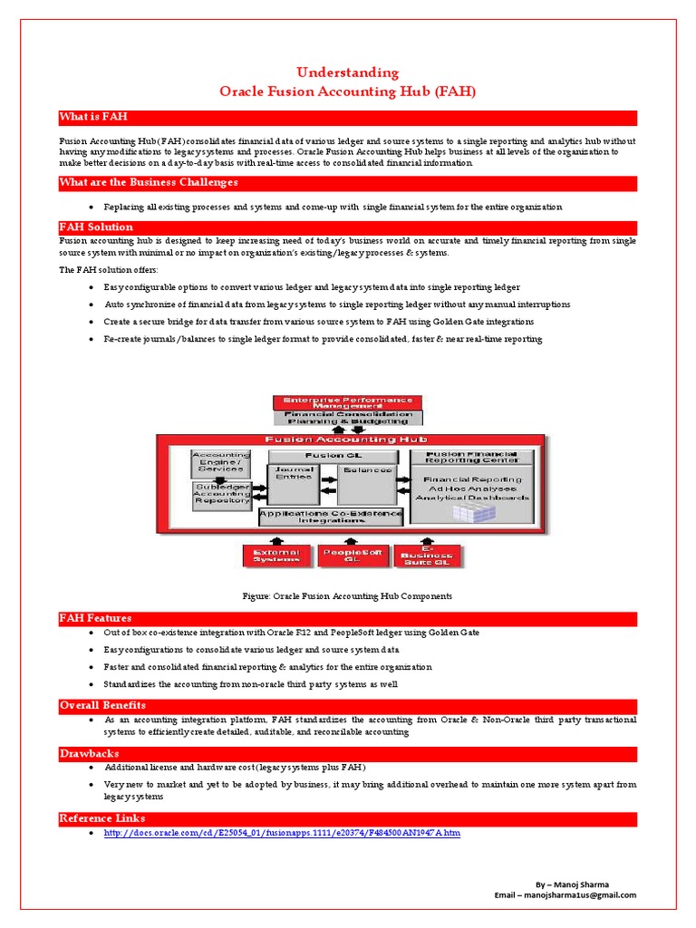 Oracle FAH Consolidates Financial Data | PDF