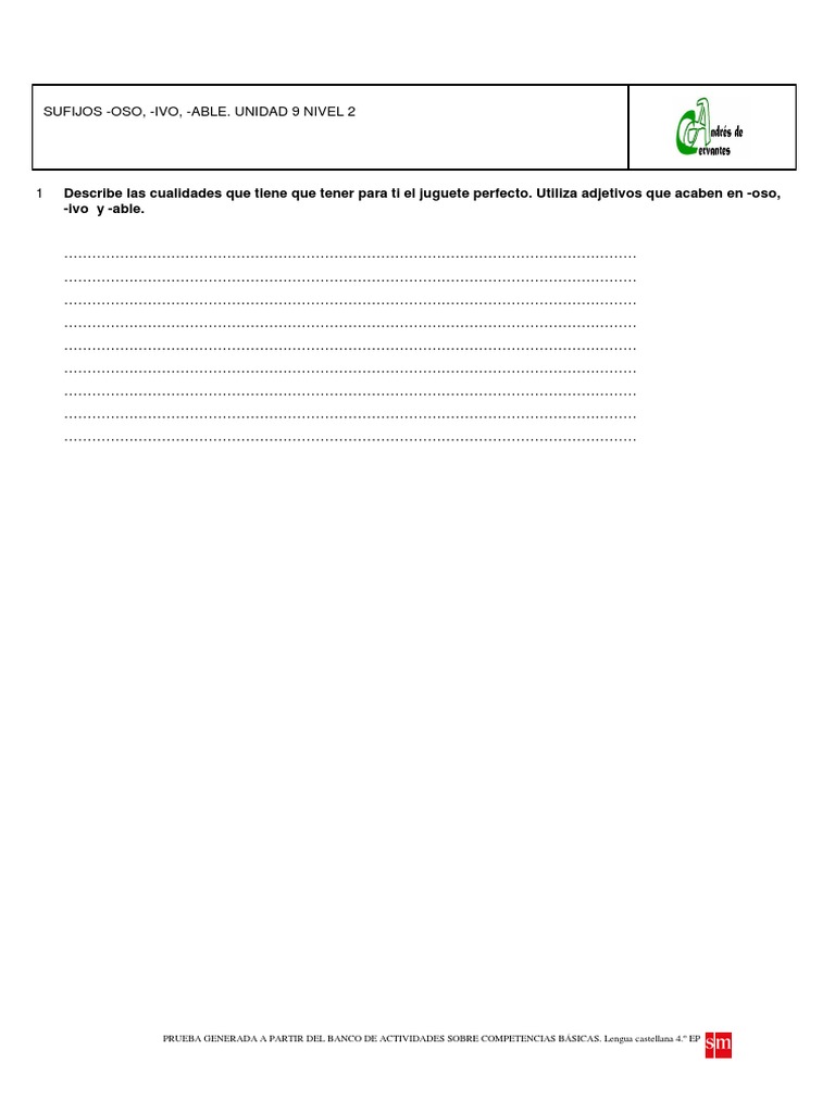 Sufijo Oso Ivo Able | PDF