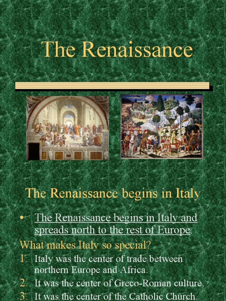 The Renaissance: Origins in Italy | PDF | Renaissance | Humanism