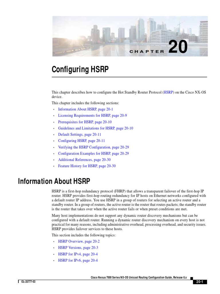 l3 HSRP | PDF | Ip Address | Router (Computing)