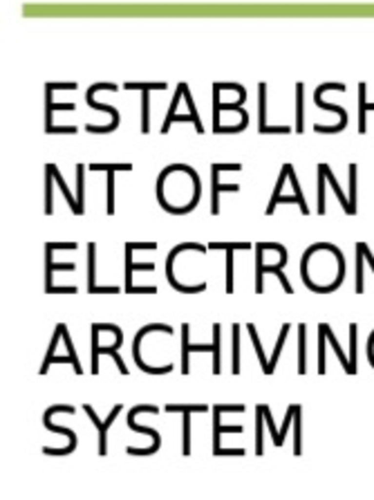 Electronic Archiving System Report | PDF | Image Scanner | Oracle ...