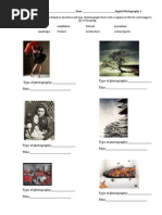 Digital Photography Project Rubric | PDF | Rubric (Academic) | Imaging