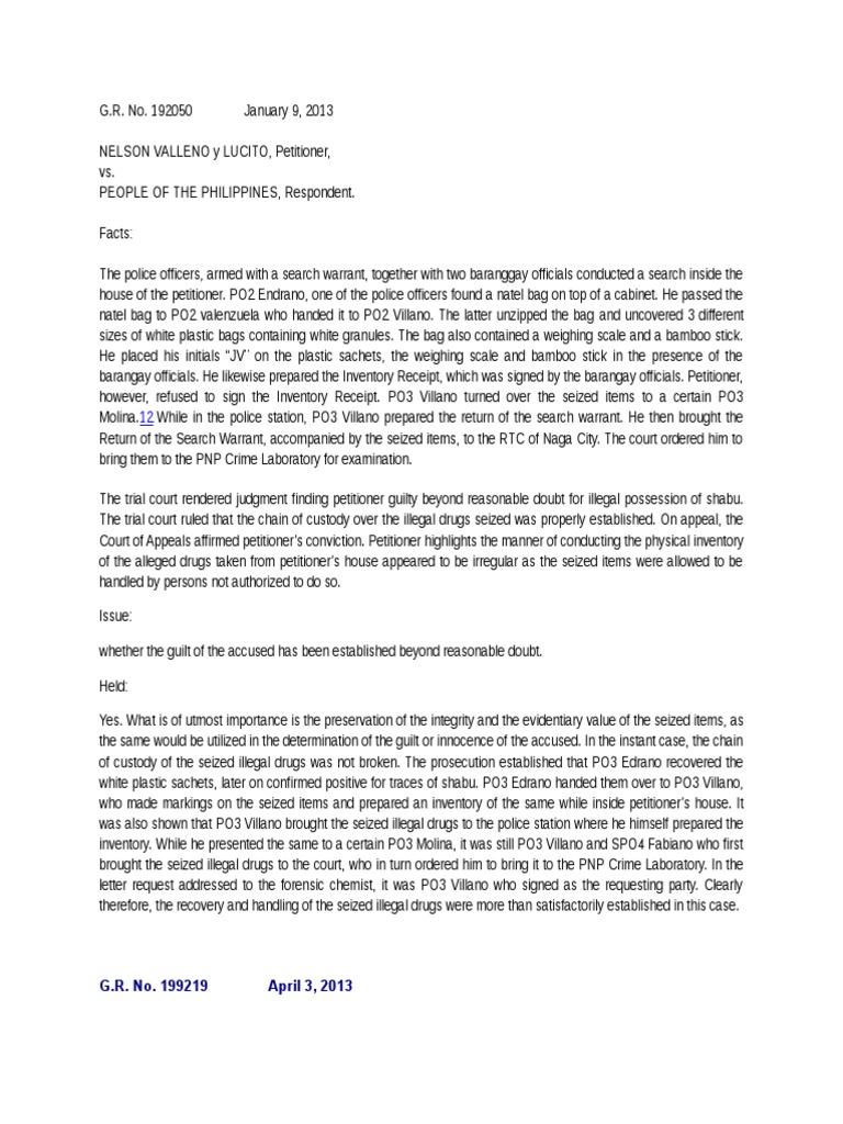 Evidence Case Digests | PDF | Hearsay | Testimony