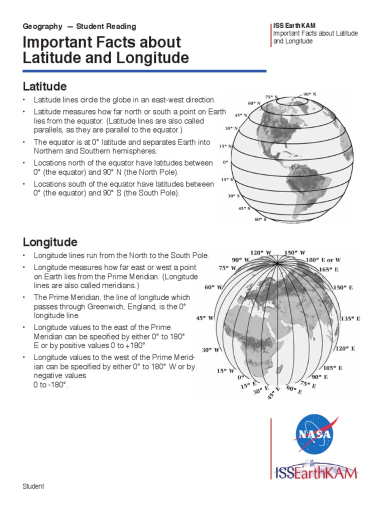 Latitude and Longitude | PDF