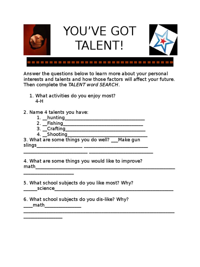 Discover Your Talents and Interests | PDF