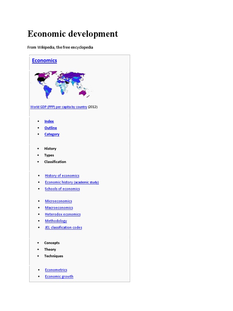 Economic Development | PDF | Development Economics | Economic Development