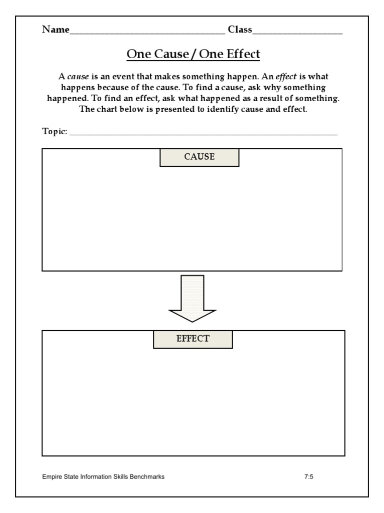 7 5 One Cause One Effect | PDF