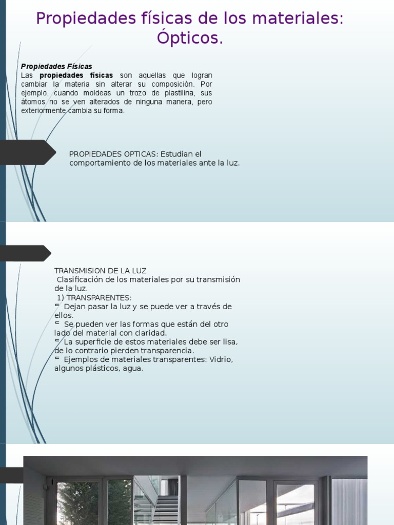 Exposicion de Materiales Opticos | PDF
