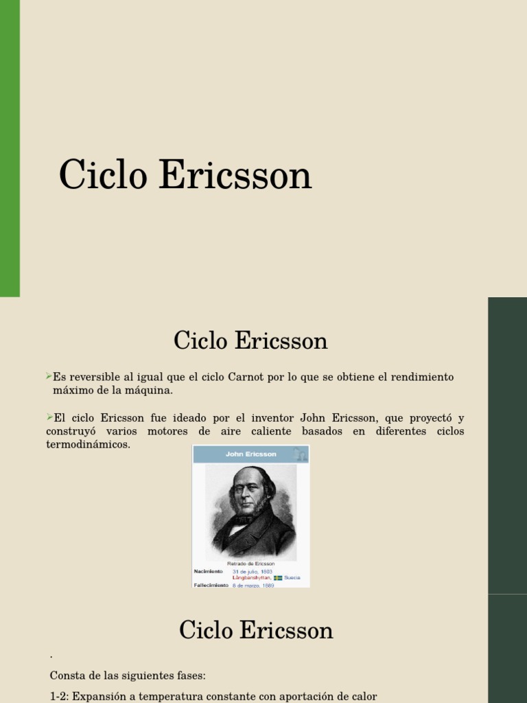Ciclo Termodinámico Ericsson | PDF | Fenómenos científicos | Ciencias fisicas