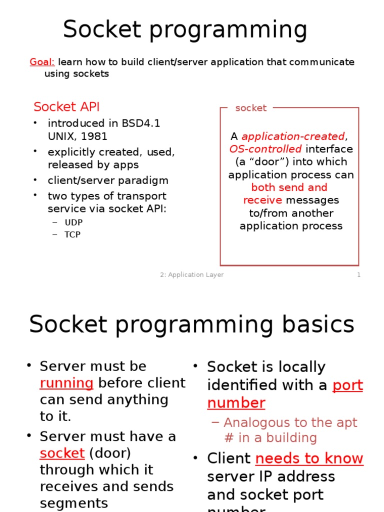 UDP and TCP Sockets in Java | PDF | Network Socket | Port (Computer ...