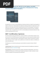 ASNT & NAS Spec Description | PDF | Nondestructive Testing | Evaluation