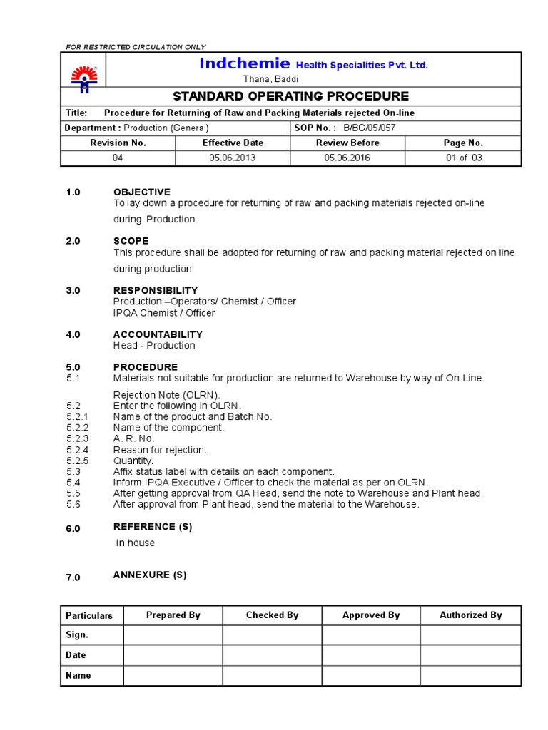 57-Online Rejection Note,Material Return | Quality Assurance | Industries