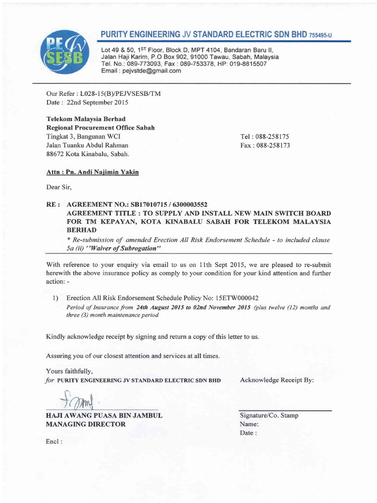 EAR Insurance | PDF | Economy Related Organizations | Insurance